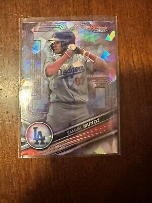 Samuel Munoz 2022 Bowmans Best Atomic Los Angeles Dodgers Prospect Tp 24 Ebay