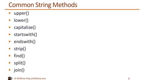 Python Programming Essentials M8 String Methods Ppt