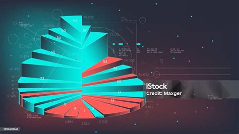 비즈니스 보고서 인포그래픽 백분율이 포함된 마케팅 차트 단계 통계 및 분석 미래 기술 빅 데이터 시각화 벡터 일러스트 레이 션