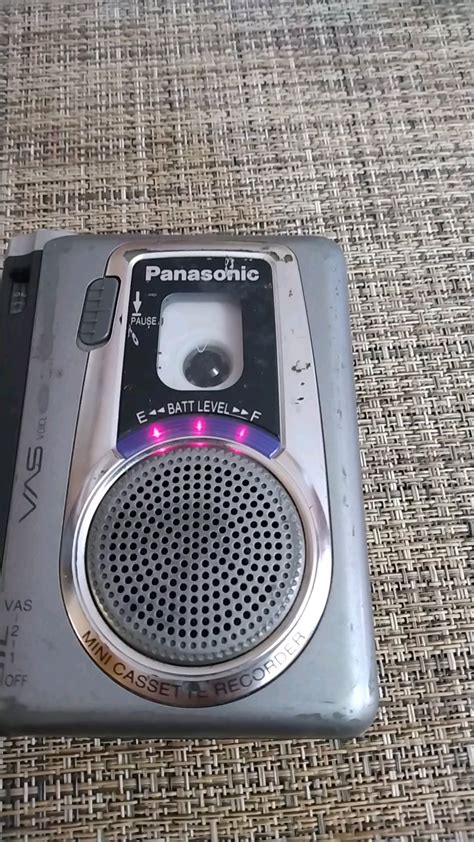 My Little Brother Found A Mini Cassette Recorder And Was Doing Little