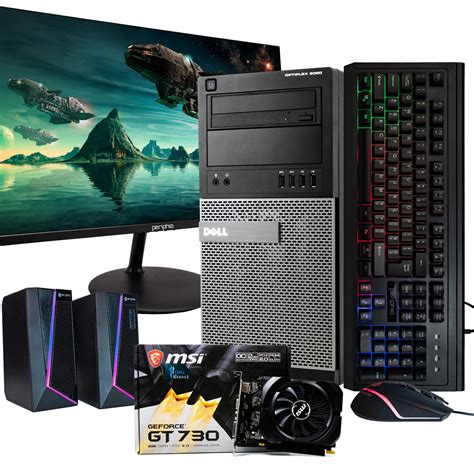 Restored Dell Gaming Computer Tower Pc Intel I5 Quad Core Gen 4