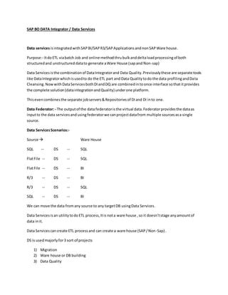 01 Intro SAP BO DATA Integrator Docx