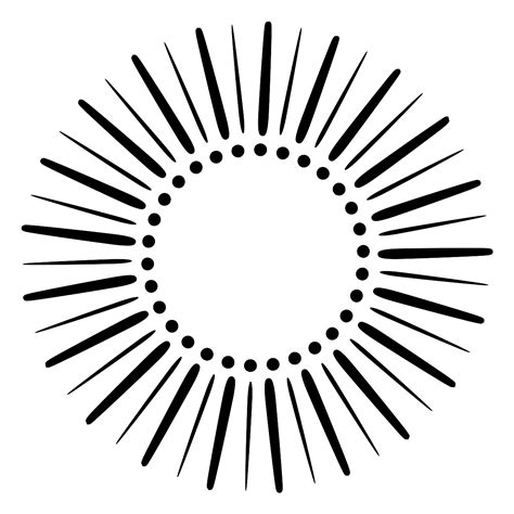 Sunlight Rays Vector