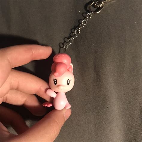 Mlp Pinkie Pie Mermaid Mini Figurine Keychain First Depop