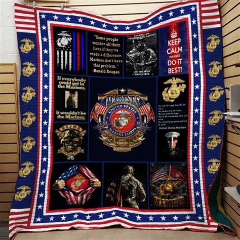 Marine 3d Customized Quilt Blanket Luxdesigni
