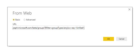 get office 365 groups inventory using powerbi and graph api sharepointing