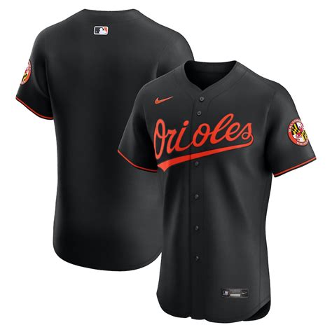 Mens Baltimore Orioles Nike Black Alternate Elite Jersey