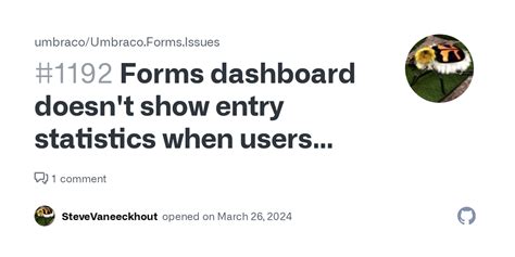 Forms Dashboard Doesn T Show Entry Statistics When Users Can T Manage