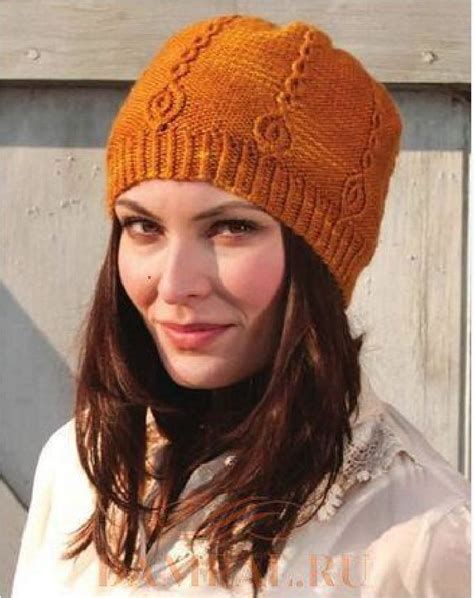 Женская вязаная шапка «Извилистая река Вязаные шапки Вязание шляп Схемы вязания шапок