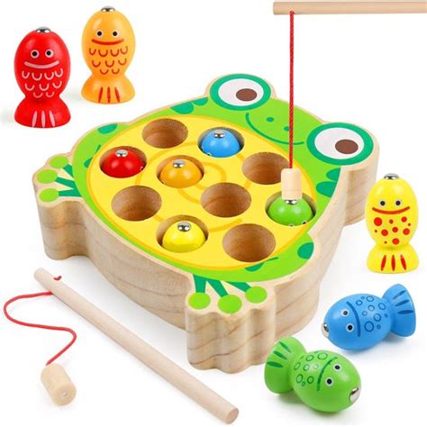 Houten Visspelletjes Voor Peuters Magnetisch Montessori Speelgoed