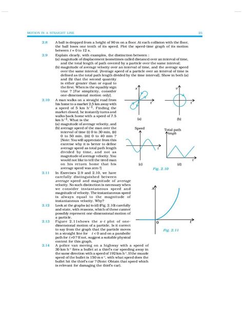 Ncert Book Class 11 Physics Chapter 2 Motion In A Straight Line Pdf