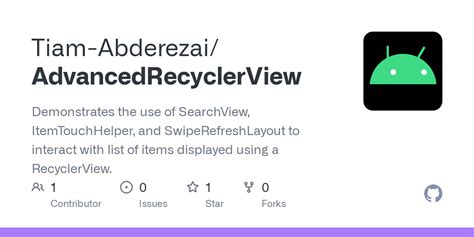 Github Tiam Abderezaiadvancedrecyclerview Demonstrates The Use Of