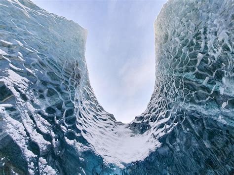 Premium Photo Detail Of An External Ice Formation Of An Ice Cave In