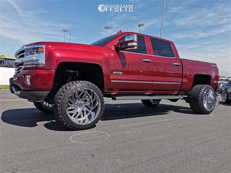 2017 Chevrolet Silverado 1500 With 22x14 76 Tis 544v And 33145r22