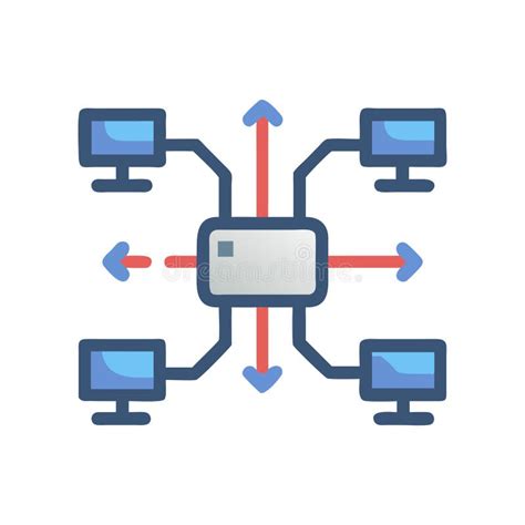 Icon For Open Network Connections Stock Vector Illustration Of User Network 353378437