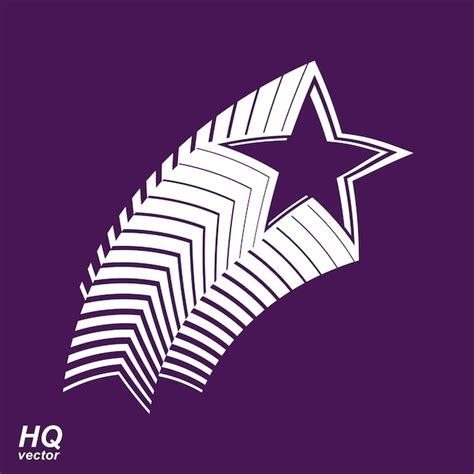 Premium Vector Astronomy Conceptual Illustration Pentagonal Comet Star Celestial Object