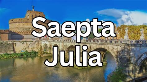 Saepta Julia Iulia Ancient Rome Live
