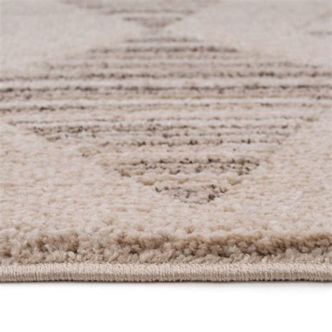 Neutral Diamond Pattern Runner Rug Scandi Rugs Kukoon Rugs Online