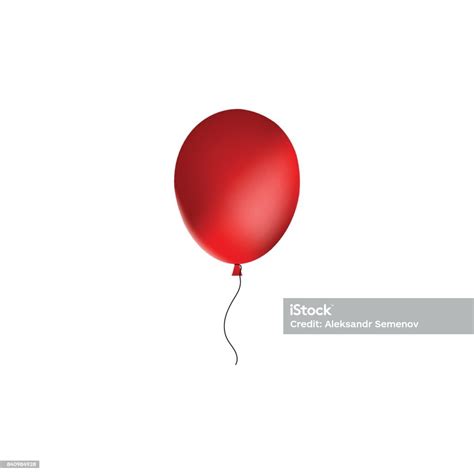 섬광 및 밧줄 흰색 배경에 고립 된 빨간 공 벡터 일러스트 레이 션 3차원 형태에 대한 스톡 벡터 아트 및 기타 이미지 3