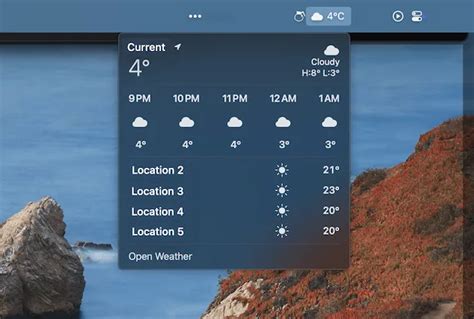 all the menu bar weather apps for macos nerdy momo cat