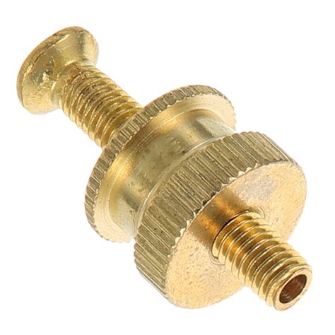 Weuveb Guitar Bridge Screws 1 Set Cylindrical Brass Golden For Diy Part