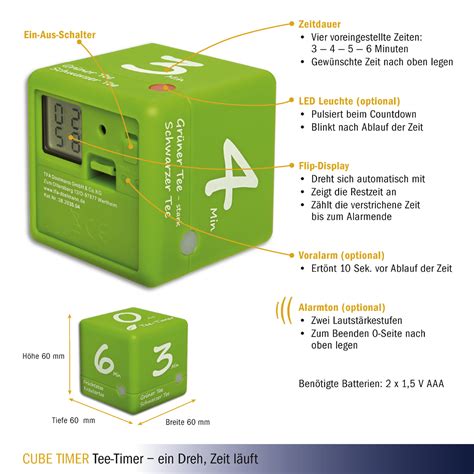 Digital Tea Timer Cube Timer Tfa Dostmann