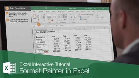 Format Painter In Excel Customguide