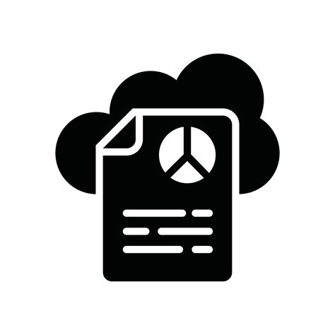 Cloud Data Analytics Vector Glyph Icon Cloud Computing Symbol Eps 10 File 16878024 Vector Art At