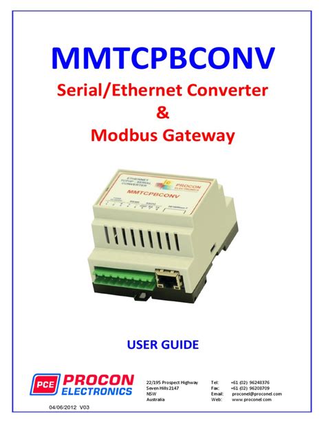 PDF MMTCPBCONV מממיר RS485 ל TCPIP pdf DOKUMEN TIPS