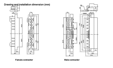 Right Angle Power Drawer Connector High Current Heavy Load 18 Pin 35a 1500v