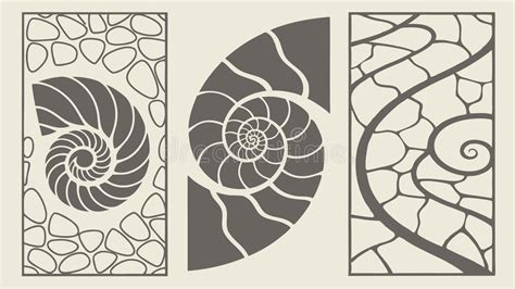 Fibonacci Spiral Designs Set Set Of Fibonacci Spirals For Mathematical