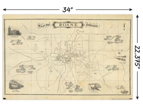 Stranger Things Map Poster