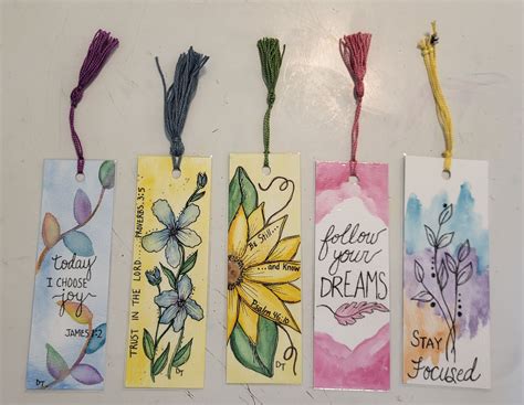 Watercolor Bookmarks Ideas Quotes Homemade Bookmarks Watercolor