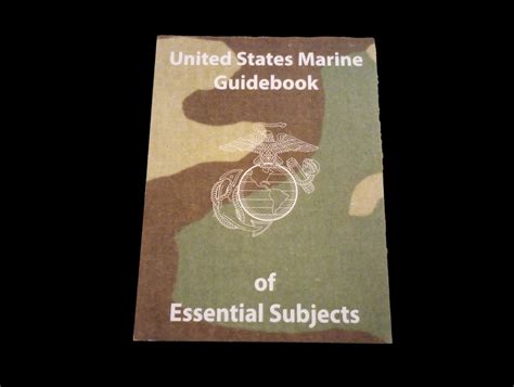 U S Marine Corps Guidebook Handbook Of Essential Subjects Training Usm
