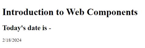Introduction To Html Web Components 💻📝 Dev Community
