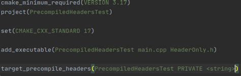 Precompiled Header Does Not Work With Code Highlighting Ides Support