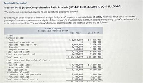Solved Required Information Problem 14 15 Algo Chegg Com