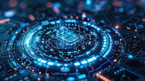 Cybersecurity Abstract Stock Illustration Illustration Of Computer