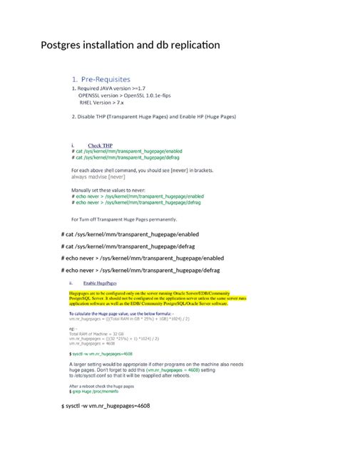 Postgres Installation And Db Replication Pdf