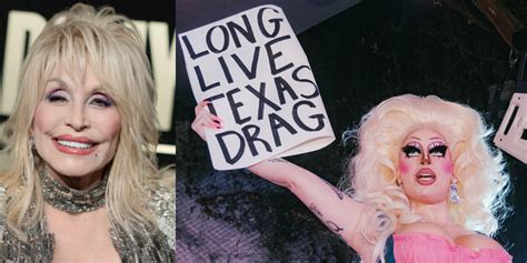 Dolly Parton Sends Texas Drag Queen Custom Guitar Photo Comic Sands