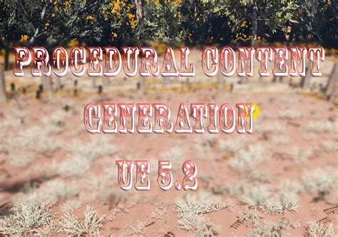 PCG | Procedural Content Generation in Unreal 5.2 | Community tutorial