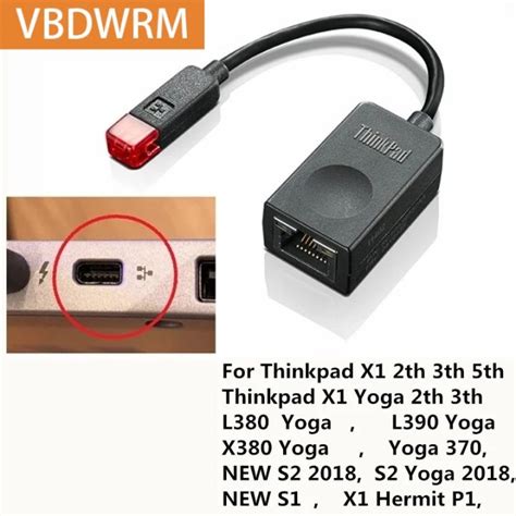 Ethernet Extension Cable Adapter Usb Cable For Lenovo Thinkpad X1 2016