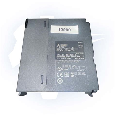 mitsubishi electric qj71e71 100 ethernet i f unit module [used] ultima cnc