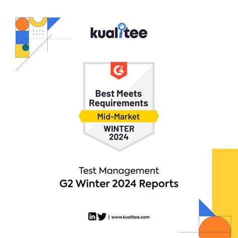 Kualitee On Linkedin Kualitee Testmanagement Bestmeetrequirements G2