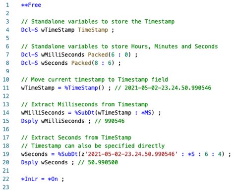 Extract A Portion Of A Date Time Timestamp In RPGLE IBM I Built On