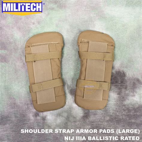 Militech® Nij 3a Iiia 0108 01 Ballistic Shoulder Strap Armor Pads Larg
