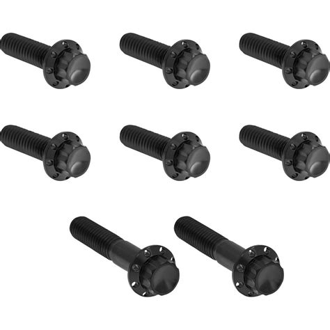 Arlen Ness Trap Door Titanium 12 Point Bolt Kits For Harley Black
