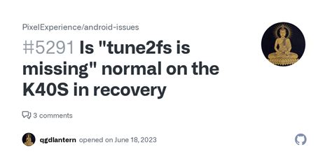 Is Tune2fs Is Missing Normal On The K40s In Recovery · Issue 5291