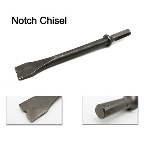 Cpan 175mm Steel Hexagonal Shank Heavy Duty Air Hammer Chisel For Removing Bolts Tile