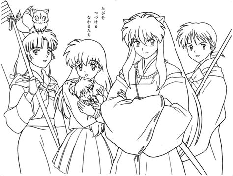 Download Hd Dibujo De Guerrero Inuyasha Para Colorear Inuyasha Dibujo